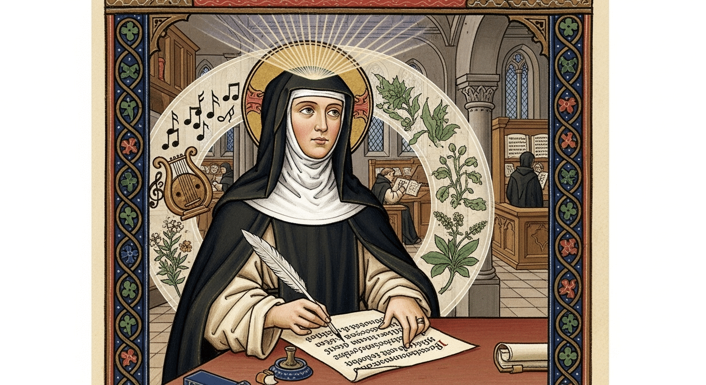 Santa Hildegarda de Bingen: La Doctora Mística, Compositora y ...